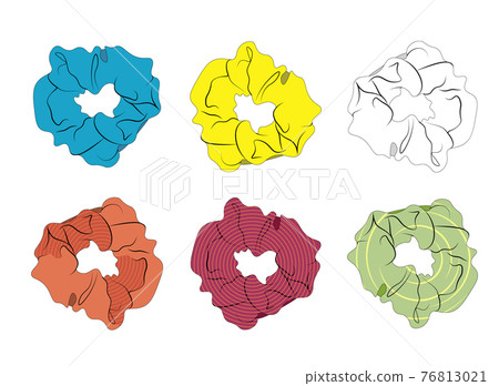 Scrunchies vector set - Stock Illustration [76813021] - PIXTA