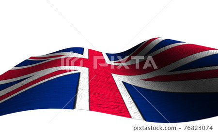 Union Jack fluttering in the wind - Stock Illustration [76823074] - PIXTA