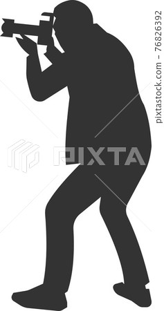 The icon of the person taking pictures with the... - Stock Illustration ...