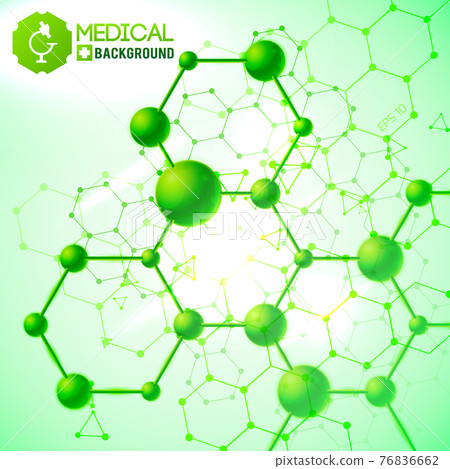Medical Green Background Illustration - Stock Illustration [76836662 ...