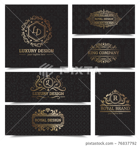 Luxury Products Labels Design Set - Stock Illustration [76837792] - PIXTA