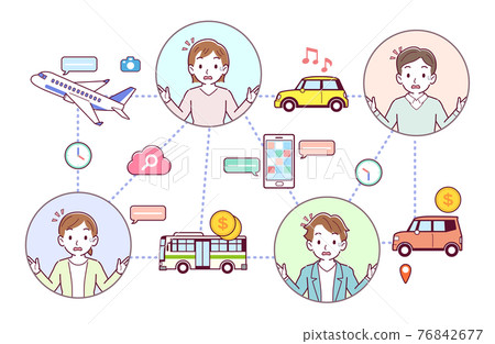 Travel diagram - Stock Illustration [76842677] - PIXTA