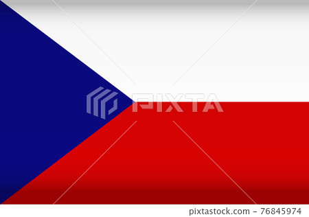 Vector flag of Czechia. Color symbol isolated - Stock Illustration ...