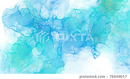Light blue alcohol ink art background material - Stock Illustration ...
