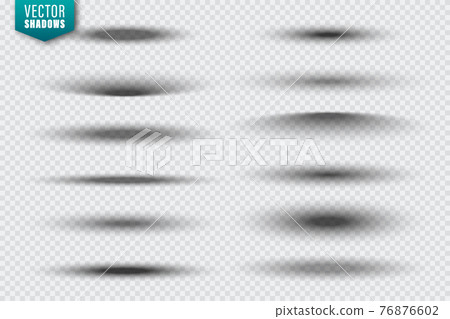 Vector shadows collection on transparent... - Stock Illustration ...