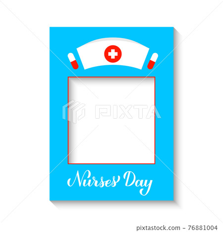 Nurses day photobooth frame. Photo booth props.... - Stock Illustration ...