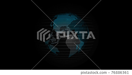 Big data 3d Earth. Binary code surrounding... - Stock Illustration ...