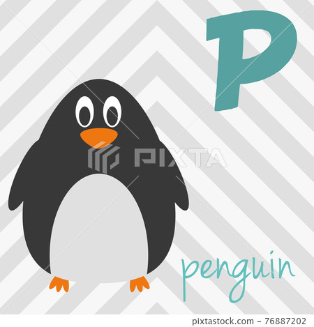 Cute cartoon zoo illustrated alphabet with... - Stock Illustration ...