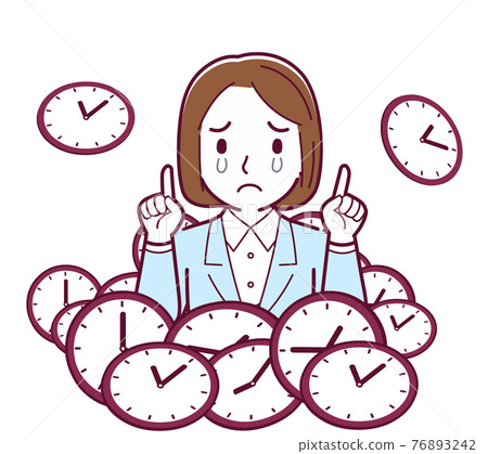 People who don't have enough time - Stock Illustration [76893242] - PIXTA
