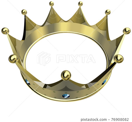 Three-dimensional crown frame without sample... - Stock Illustration ...