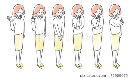 Isometric woman - Stock Illustration [76909073] - PIXTA