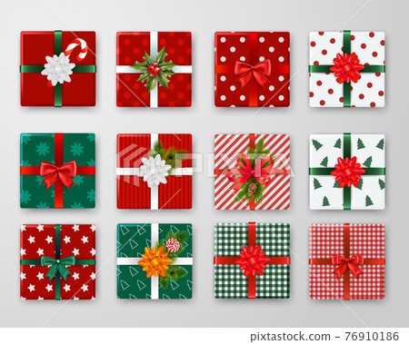 Christmas Boxes Design Set - Stock Illustration [76910186] - PIXTA