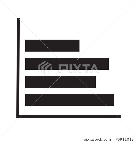 icon vector bar graph flat design for app ads... - Stock Illustration ...