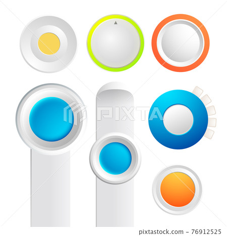 Set Of Toggle Buttons Collection - Stock Illustration [76912525] - PIXTA