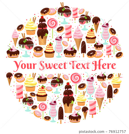 Sweet life element - Stock Illustration [76912757] - PIXTA