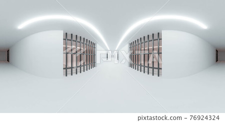 360 spherical panorama view of modern... - Stock Illustration [76924324 ...