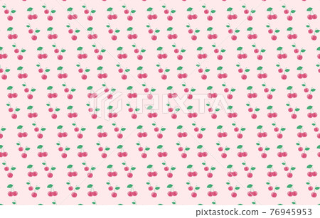 Cherry pattern wallpaper - Stock Illustration [76945953] - PIXTA