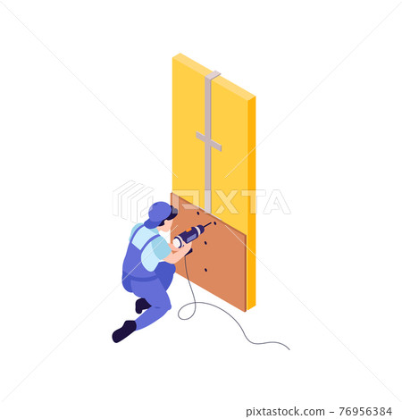 Fitter Isometric Icon - Stock Illustration [76956384] - PIXTA
