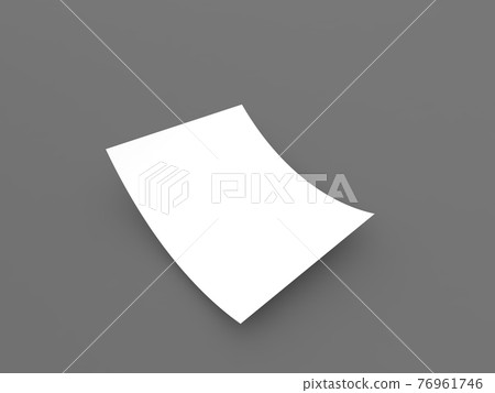 A4 copy paper sheet lies on a gray background. - Stock Illustration ...