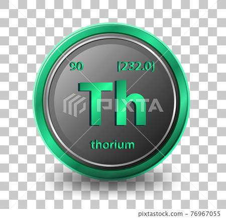 Thorium chemical element. Chemical symbol with... - Stock Illustration ...