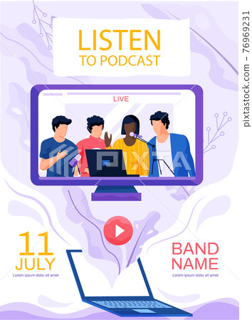 Musicians performing live, singing song for...-插圖素材 [76969231] - PIXTA圖庫