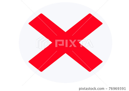 X mark logo red - Stock Illustration [76969391] - PIXTA