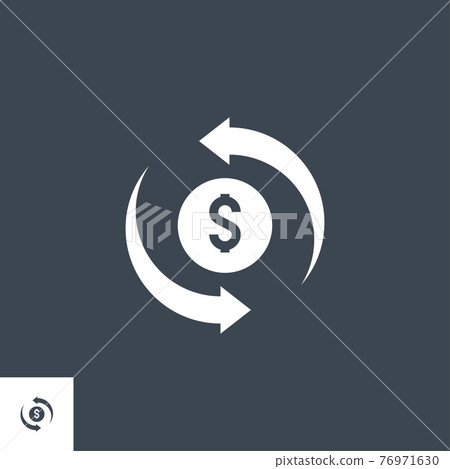 Transfer related vector glyph icon - Stock Illustration [76971630] - PIXTA