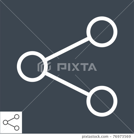 Share Line Icon - Stock Illustration [76973569] - PIXTA