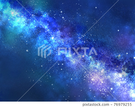 The night sky (horizontal) where the Milky Way... - Stock Illustration ...