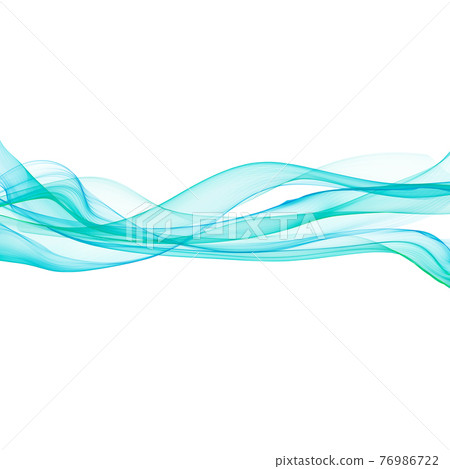 Light blue flowing line - Stock Illustration [76986722] - PIXTA