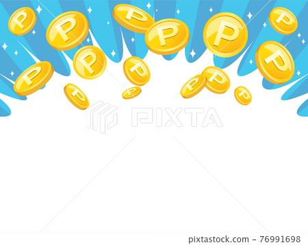 Illustration background of coins that pop out... - Stock Illustration ...