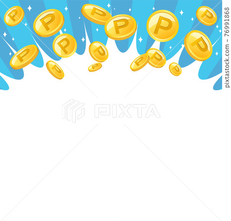 Illustration background of coins that pop out... - Stock Illustration ...