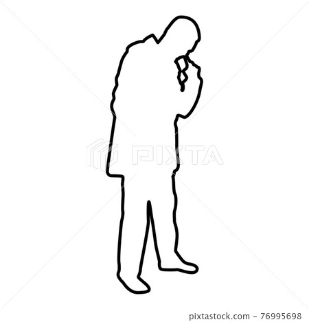 Man poking in nose use finger Male cleans nasal - Stock Illustration ...
