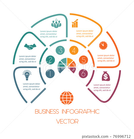 Circular infographic set. Pie chart... - Stock Illustration [76996712 ...