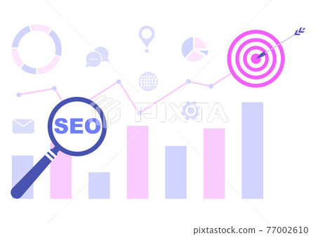 SEO Optimization Vector Illustration To Search... - Stock Illustration ...