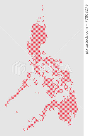 Creative vector map Philippines made of dots - Stock Illustration ...