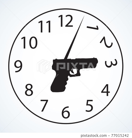 Waste time. The symbolic concept. Vector drawing - Stock Illustration ...