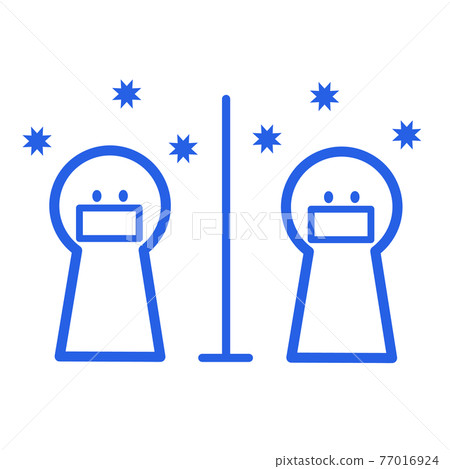 Illustration material: Conversation over the... - Stock Illustration ...