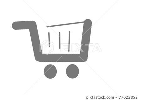 Shopping cart icon gray - Stock Illustration [77022852] - PIXTA