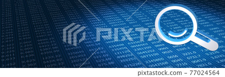 Search digital data with loupe - Stock Illustration [77024564] - PIXTA