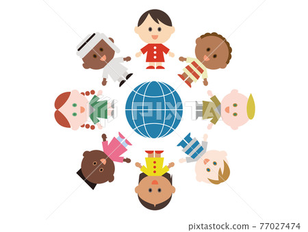 Vector children of the world globalism - Stock Illustration [77027474 ...