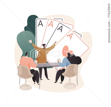 Play cards abstract concept vector illustration. - Stock Illustration ...