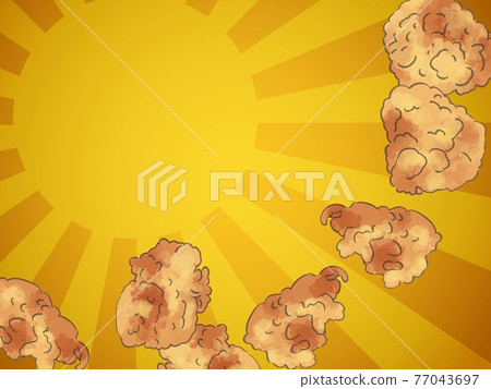 Deep-fried pencil watercolor frame, gold... - Stock Illustration ...