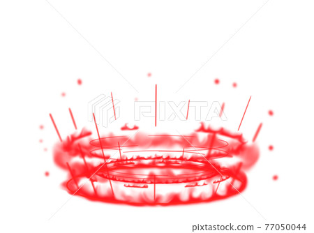 Red flame magic circle - Stock Illustration [77050044] - PIXTA