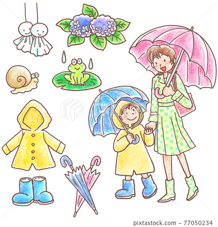 June image_crayon style - Stock Illustration [77050234] - PIXTA