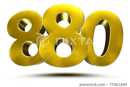 880 numbers. - Stock Illustration [77061899] - PIXTA
