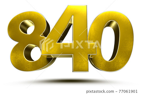 840 numbers. - Stock Illustration [77061901] - PIXTA