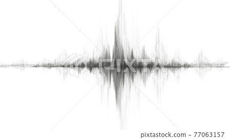 Earthquake Wave on White paper background - Stock Illustration ...