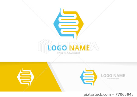 Gastrointestinal human, digestive system logo... - Stock Illustration ...