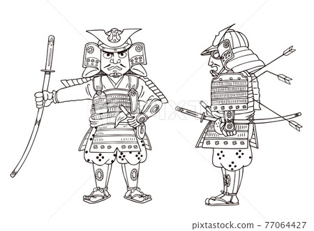 Ochimusha，線描-插圖素材 [77064427] - PIXTA圖庫